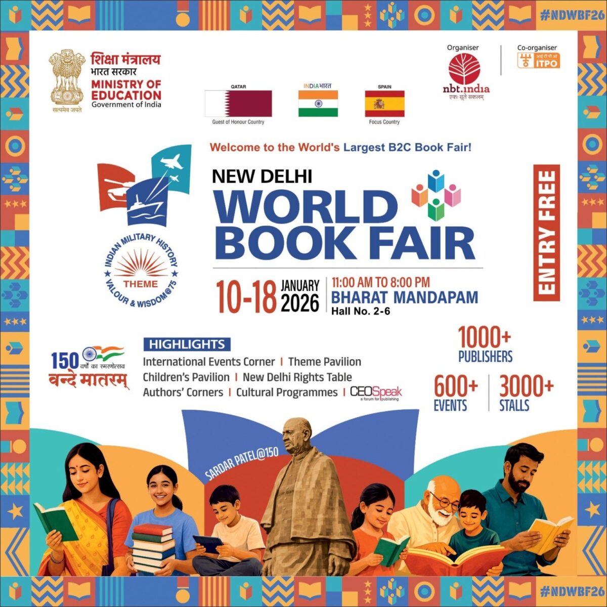 Delhi World Book Fair 2026 Opens with Free Entry, 35 Countries and a ...
